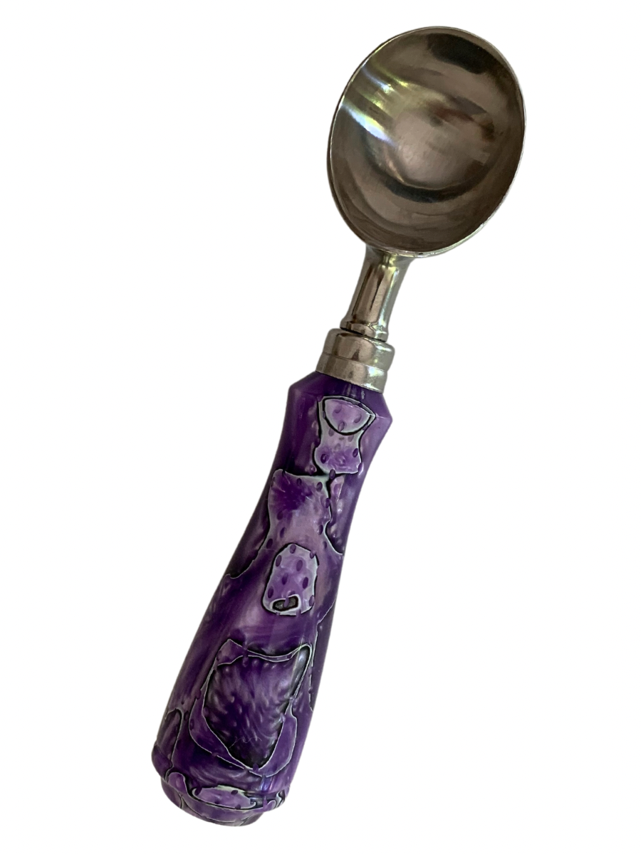 Ice Cream Scoop - Purple Passion – BwA Woodturning