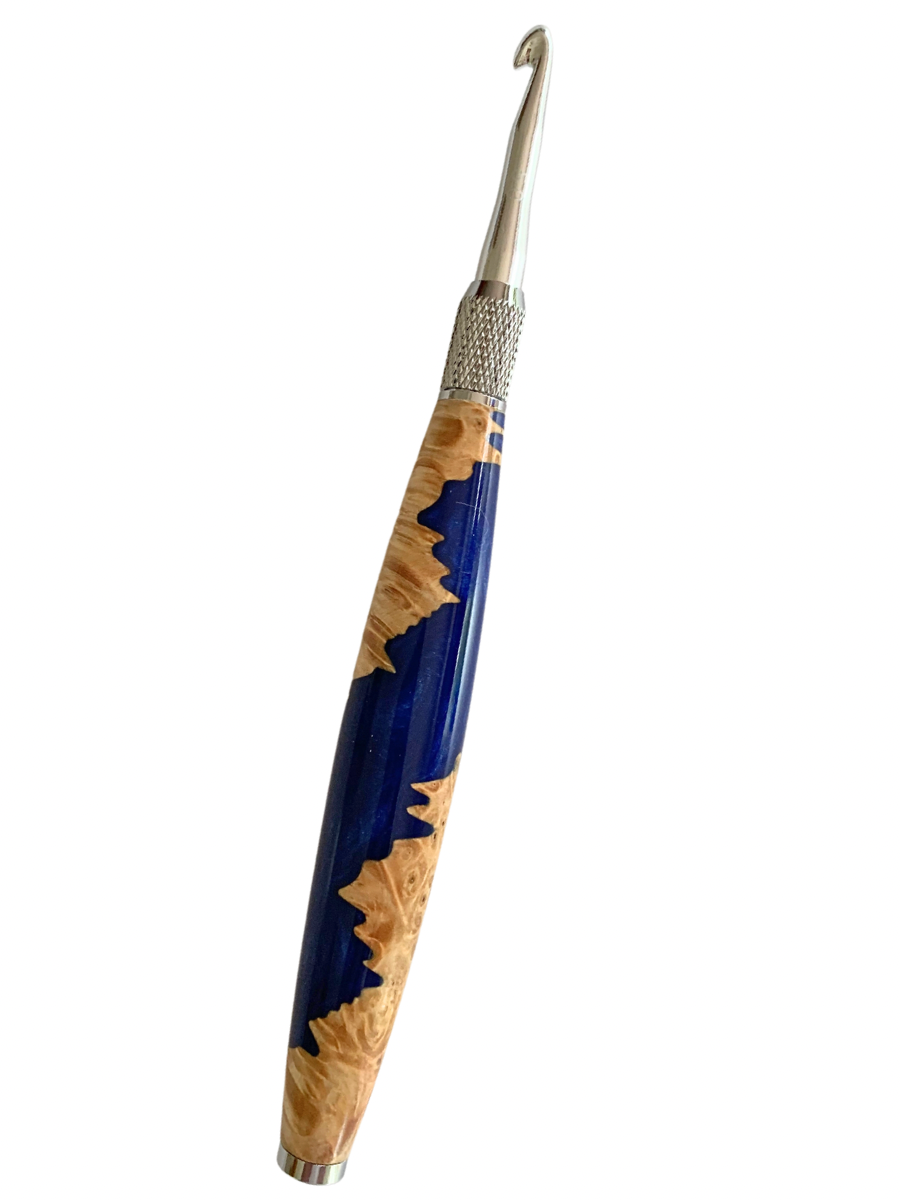 Crochet Handle & Hook Set (Extra Long) - Ocean Wave – BwA Woodturning