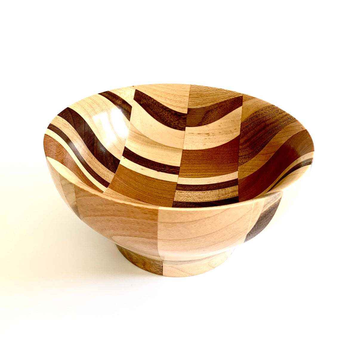 Checkerboard - Multi Wood Bowl – BwA Woodturning