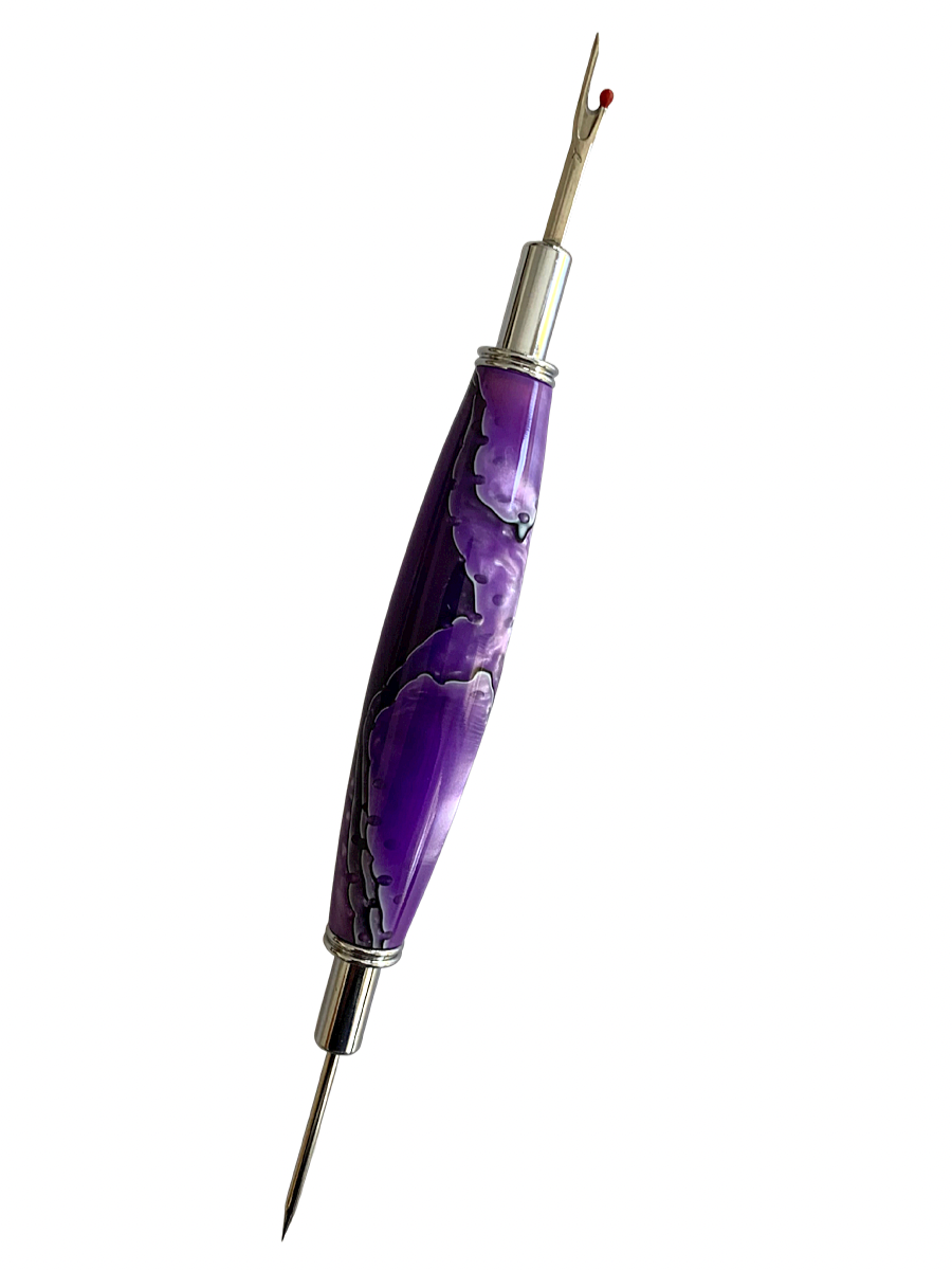 Double Ended Seam Ripper - Purple Passion – BwA Woodturning